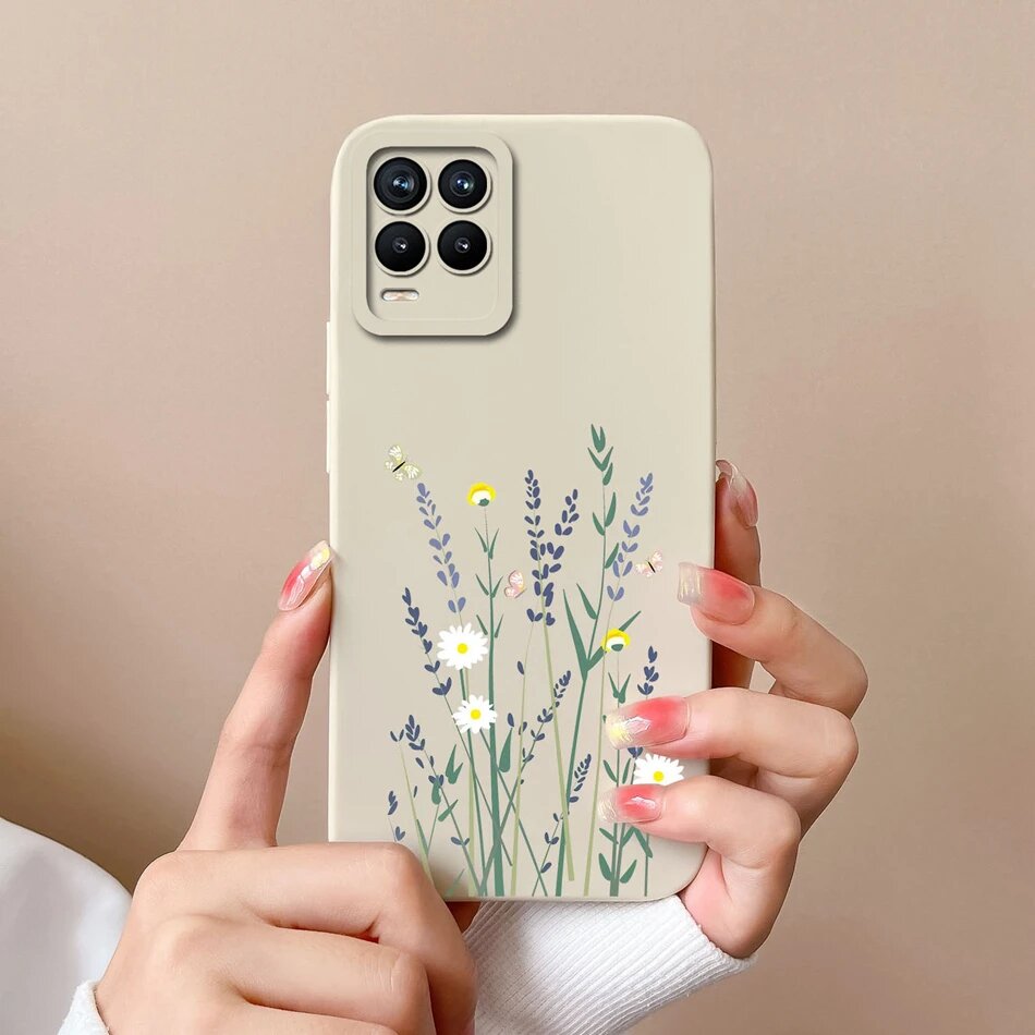 Чехол Realme 8 Pro, белый, силикон, TYW45