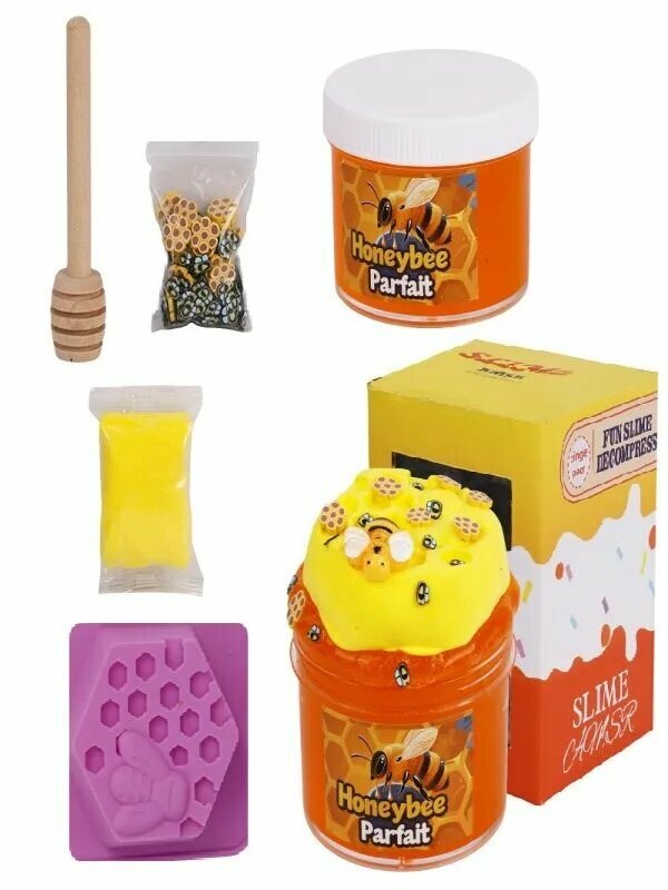 Игрушка для снятия стресса 60мл Bee Pearl Crystal Slime