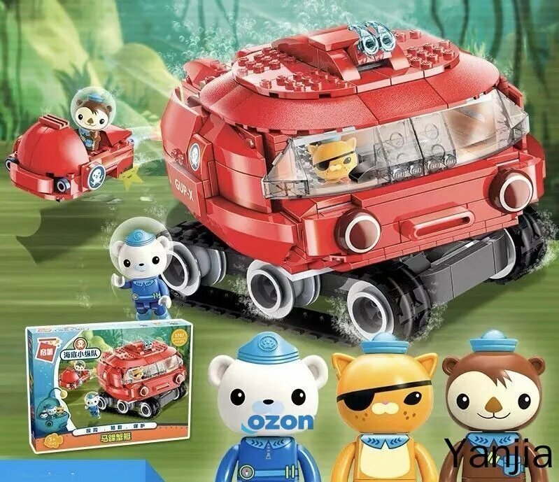 Конструктор "Октонавты. Шлюп Икс". 395 элементов. 3 фигурки