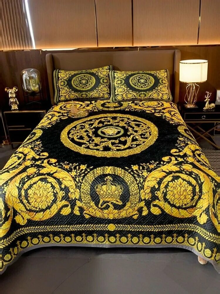 Versace Покрывало 2025, Шелк с размерами: 250 см х 230 см