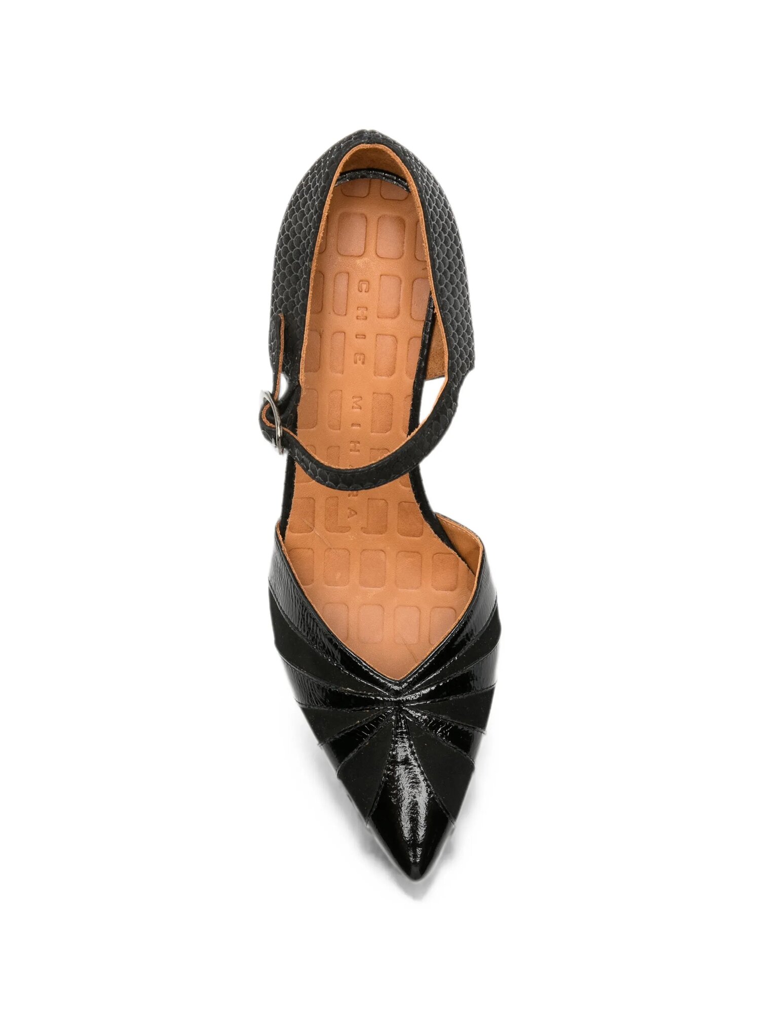 Туфли Chie Mihara Arai snakeskin-effect point-toe heeled pumps, размер 38.5 — фото 1