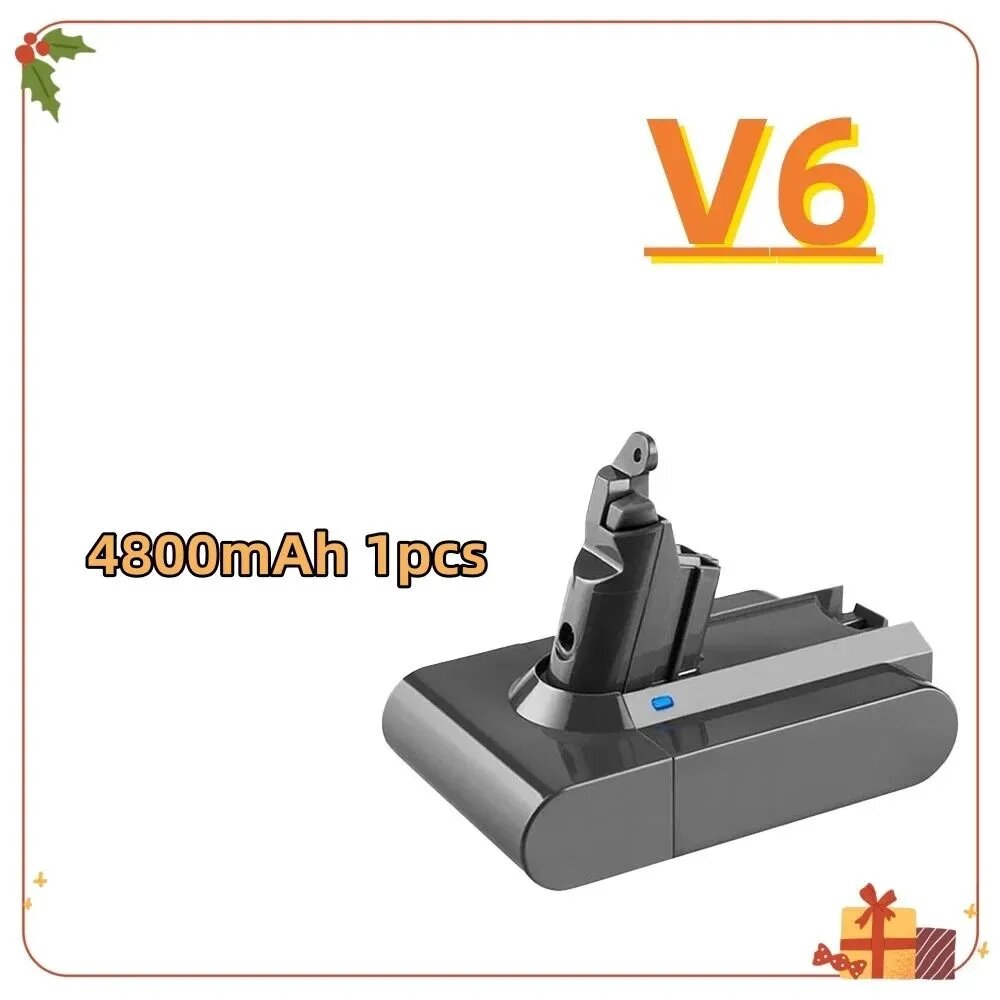 Аккумуляторная батарея для пылесоса Dyson V6 21,6 В для DC62 SV03 SV09 DC58 1 шт.