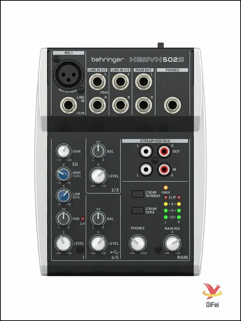 BEHRINGER XENYX 502S Аналоговый микшер, 5 каналов и USB-интерфейсом для подключения к компьютеру-x