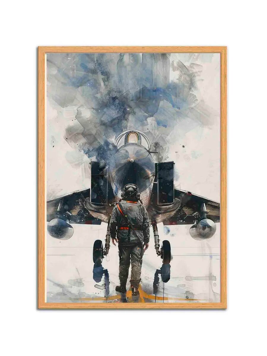 Ворон-птица-пилот 1, Плакат 30x42см