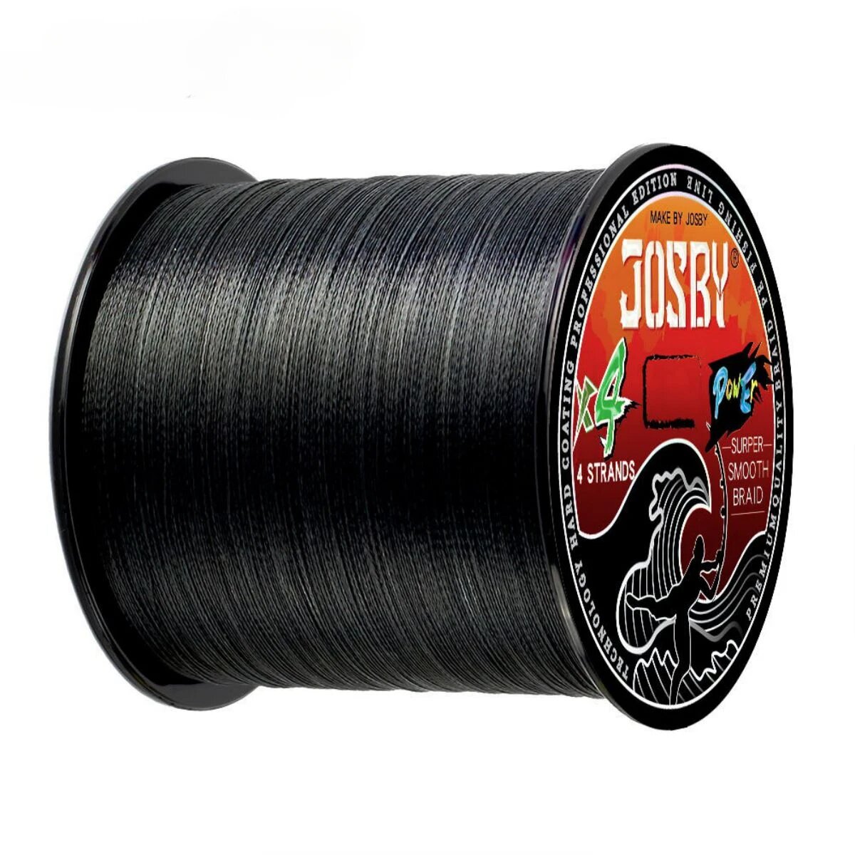JOSBY X4 Плетенка 300м, 0.16мм, 1.0, Черный