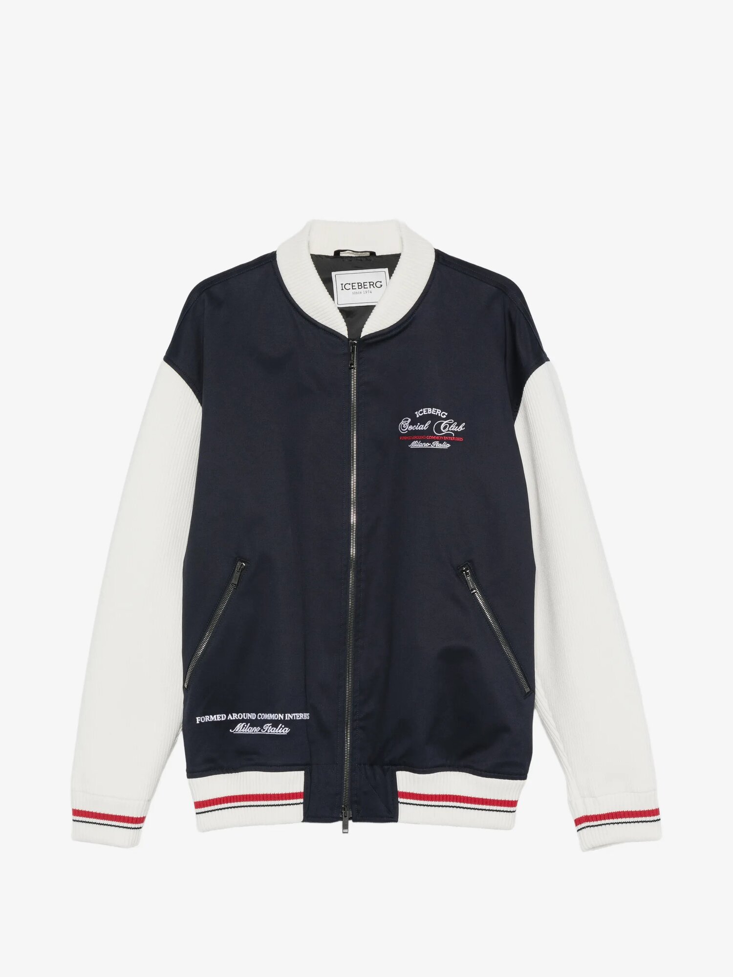 Куртка Logo-embroidered bomber jacket