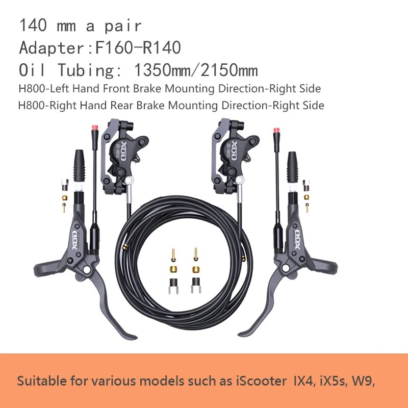 Тормоза XOD H800/H880 для электросамокатов iScooter IX4, IX5s, W9 H800-H800