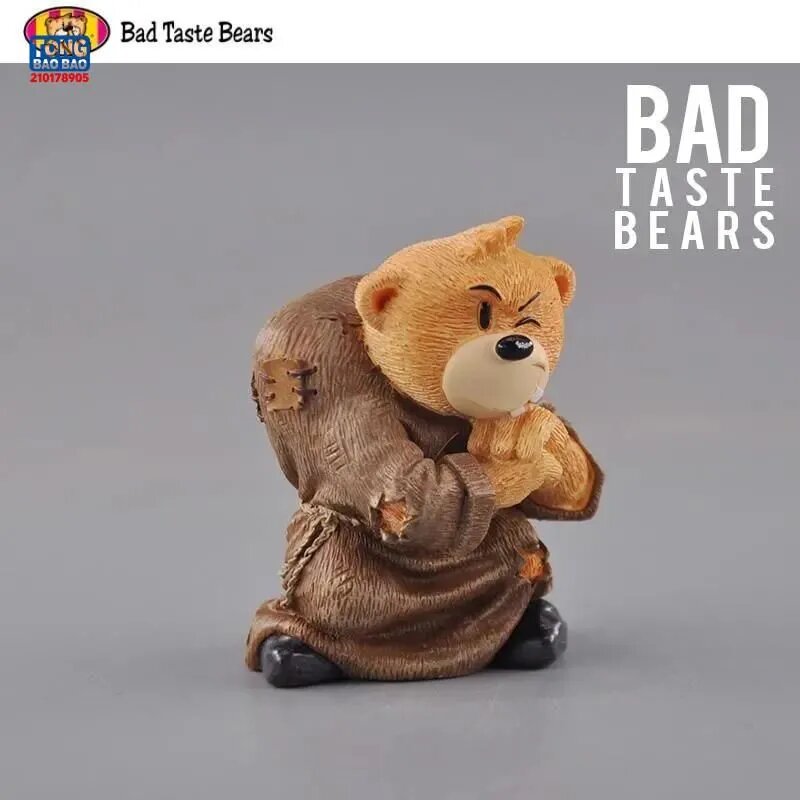 Коллекционная фигурка Bad Taste Bears (Великобритания) - Скульптура из премиального полистоуна, 7-12 см