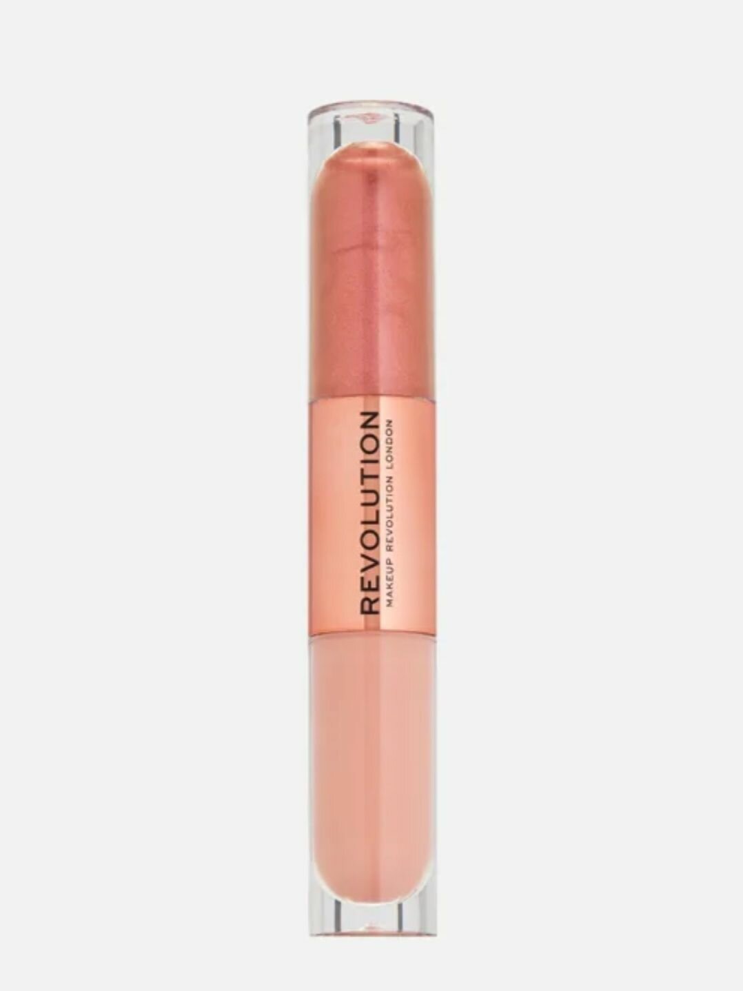 Тени для глаз жидкие MAKEUP REVOLUTION double up liquid Rose Gold