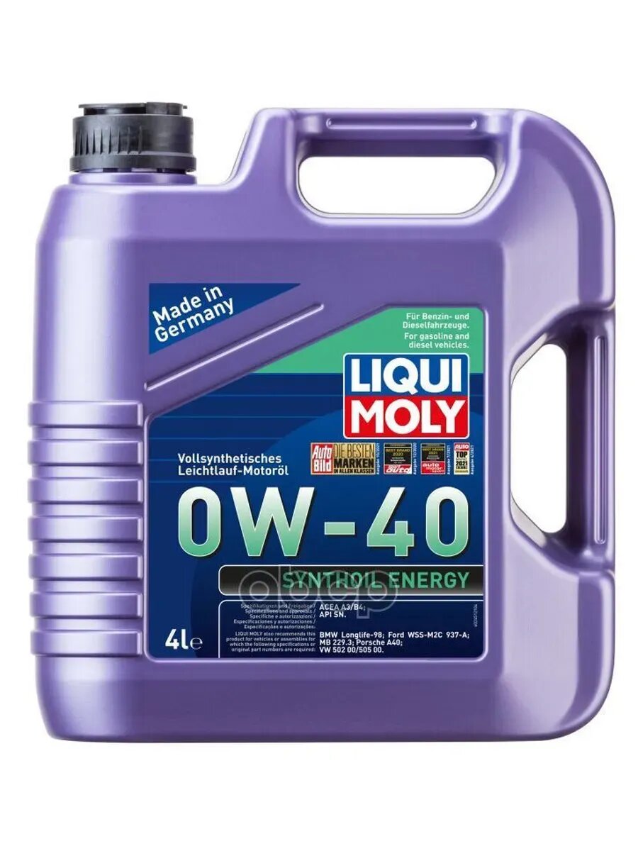 LIQUI MOLY Synthoil Energy 0W-40 Sn A3/B4 (4Л)