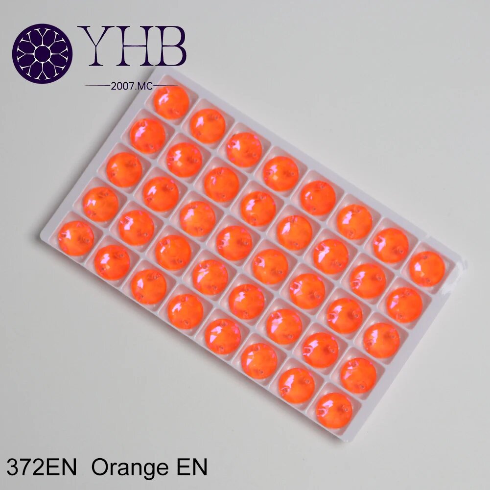 Оранжевые хрустальные камни YHB 372EN Orange 10mm 45pcs