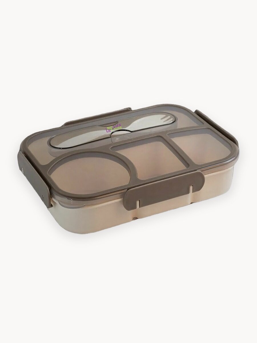 Ланч-бокс для горячей еды с ложкой и вилкой в комплекте, ланч бокс для еды