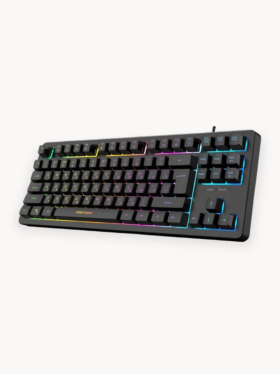 Игровая клавиатура PANTEON Panteon M170, LED-подсветка, черная