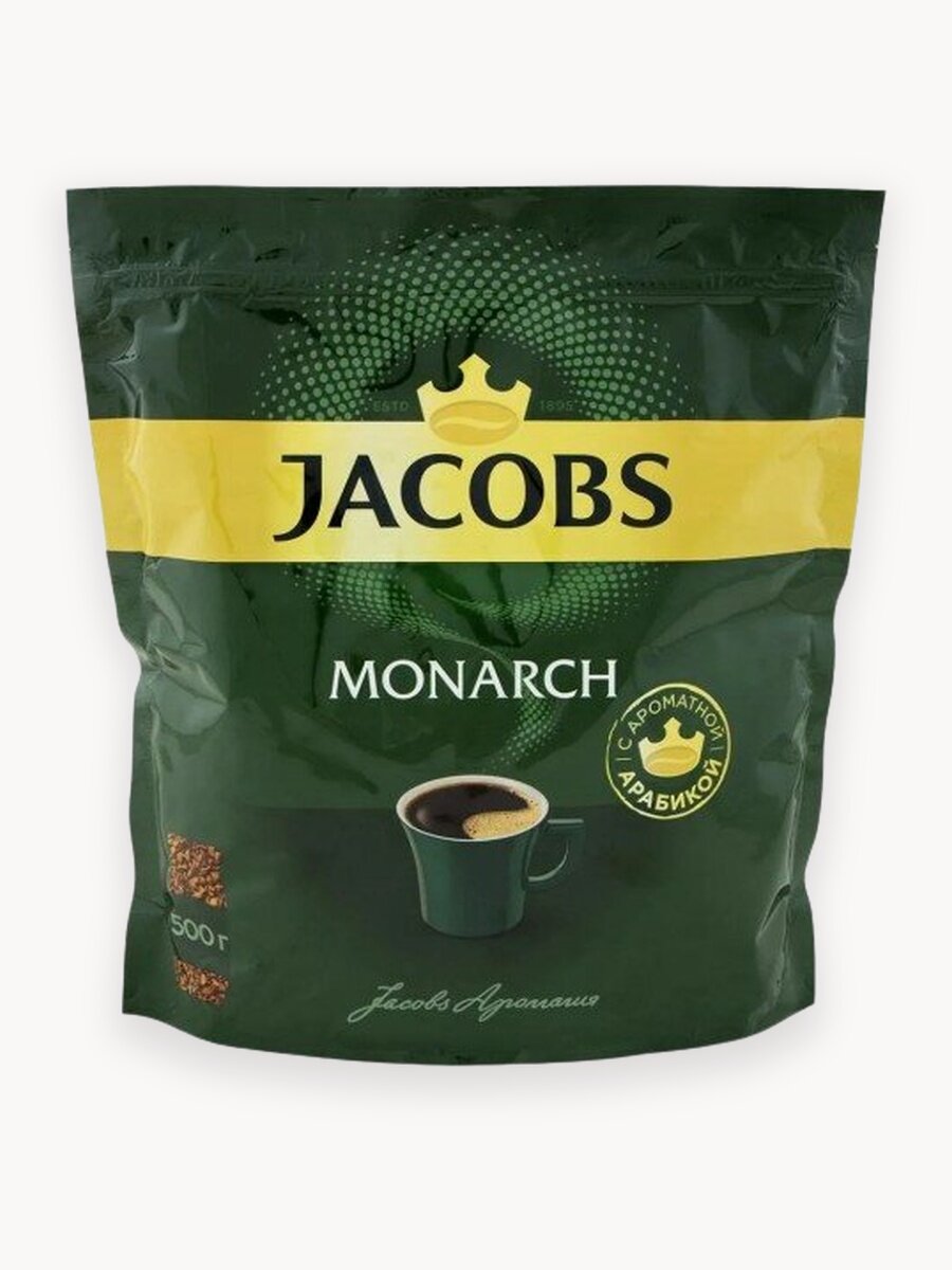Кофе Jacobs "Monarch", сублимированный, натуральный, растворимый, 500гр.