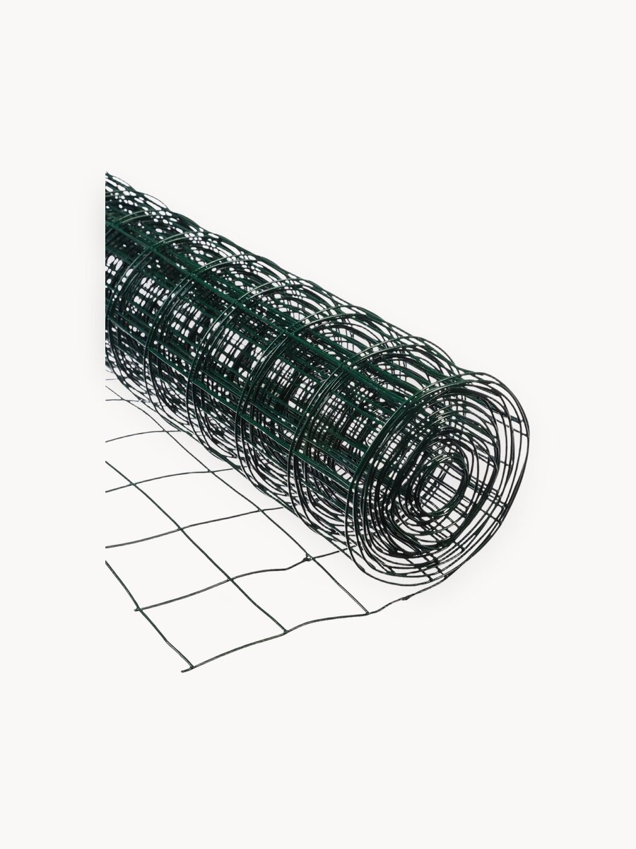 Сетка сварная с ПВХ покрытием 0,5 х 5 м, ячейка 50 х 50 мм, d=1 мм, металл, "Greengo"