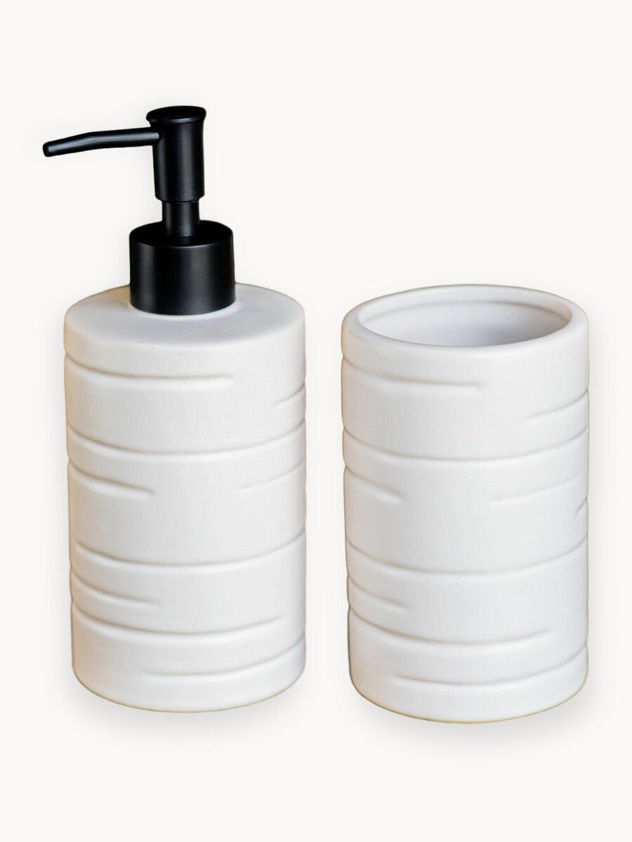 Набор аксессуаров для ванной комнаты ND Play / Tree 2 предмета (диспенсер, стакан)