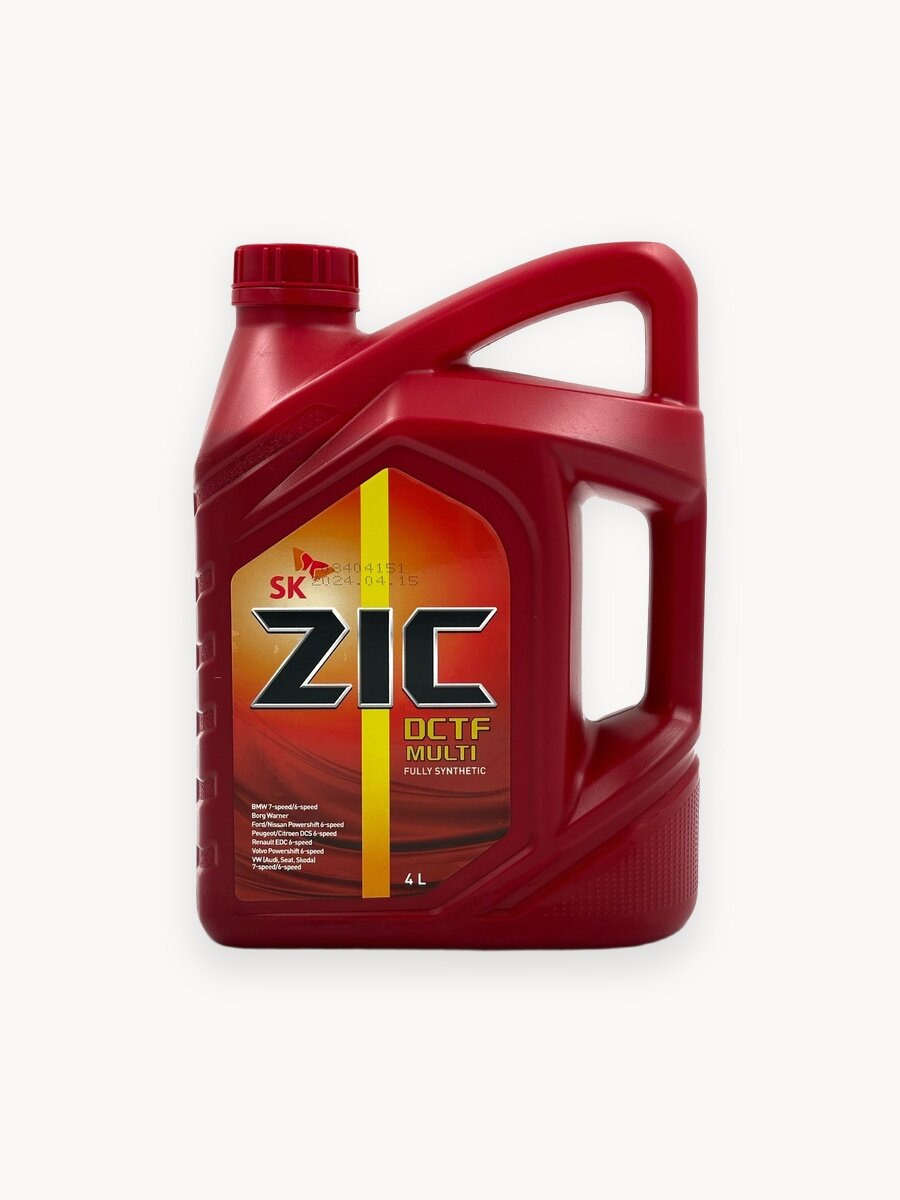 Масло трансмиссионное ZIC DCTF MULTI, 4 литра, синтетическое