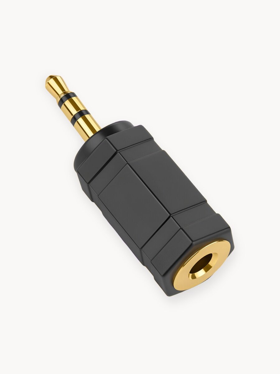 Переходник штекер jack 2.5 мм на разъем jack 3.5 / Стерео адаптер для наушников