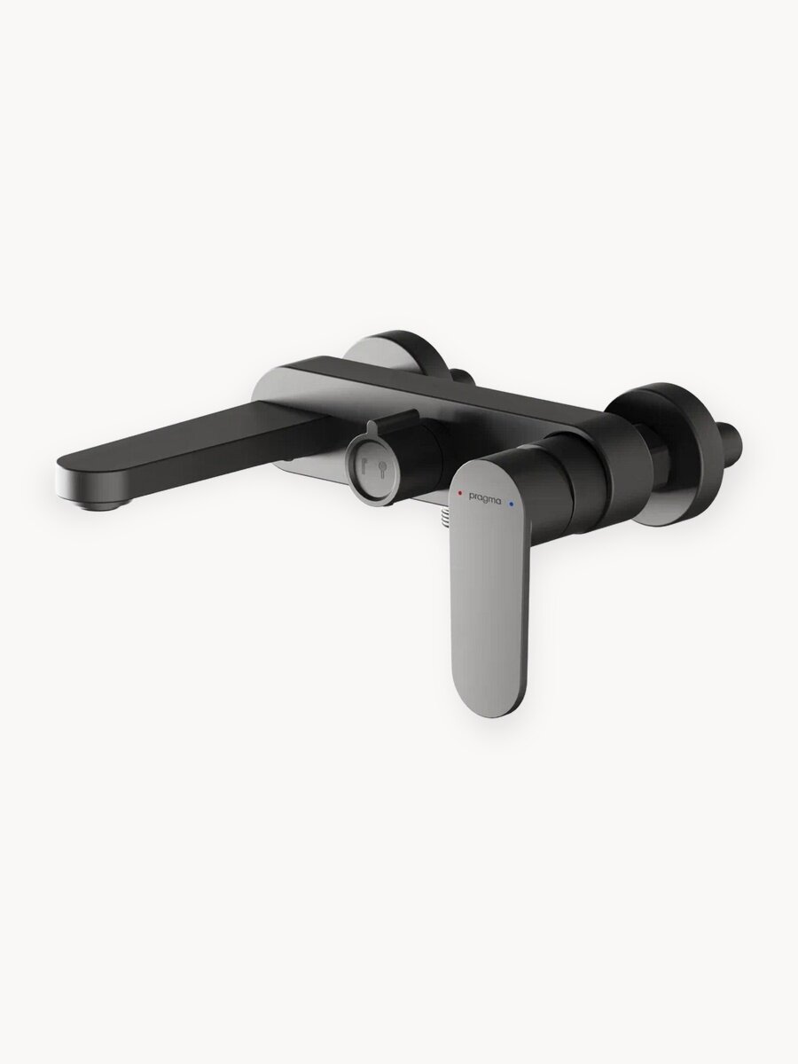 Смеситель для ванны Pragma Olako, матовый черный, OLK3. BFBS.020