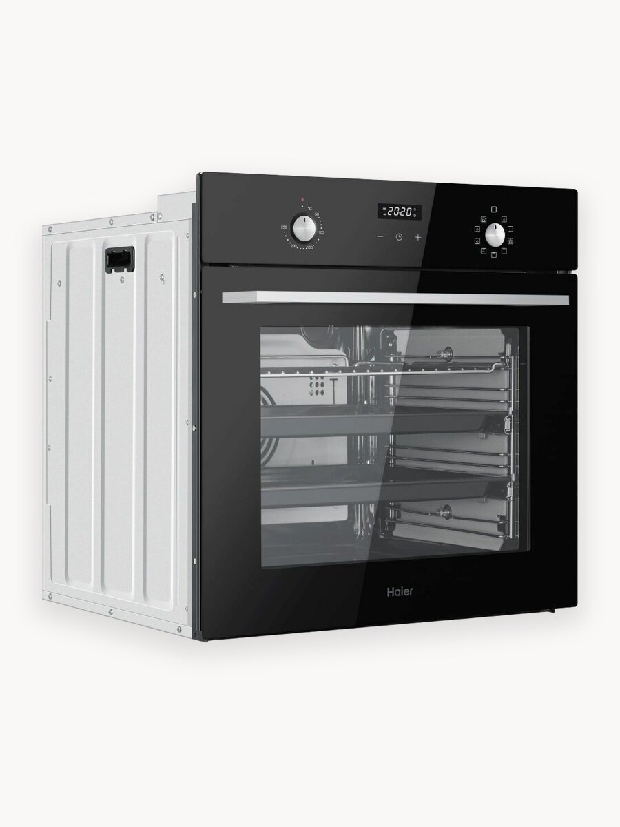Электрический духовой шкаф Haier HOX-P09CGB, черный, 76 л, каталитическая очистка