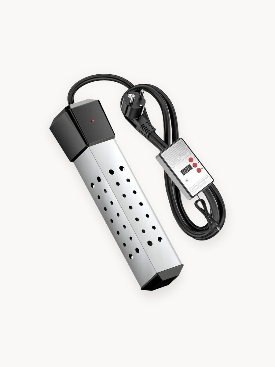 Нагреватель для бассейна мощностью 2000 Вт с термостатом.