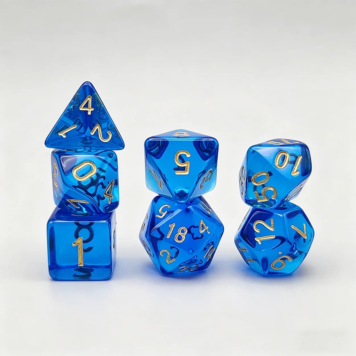 Dados набор костей для настольных игр 7 шт. blue