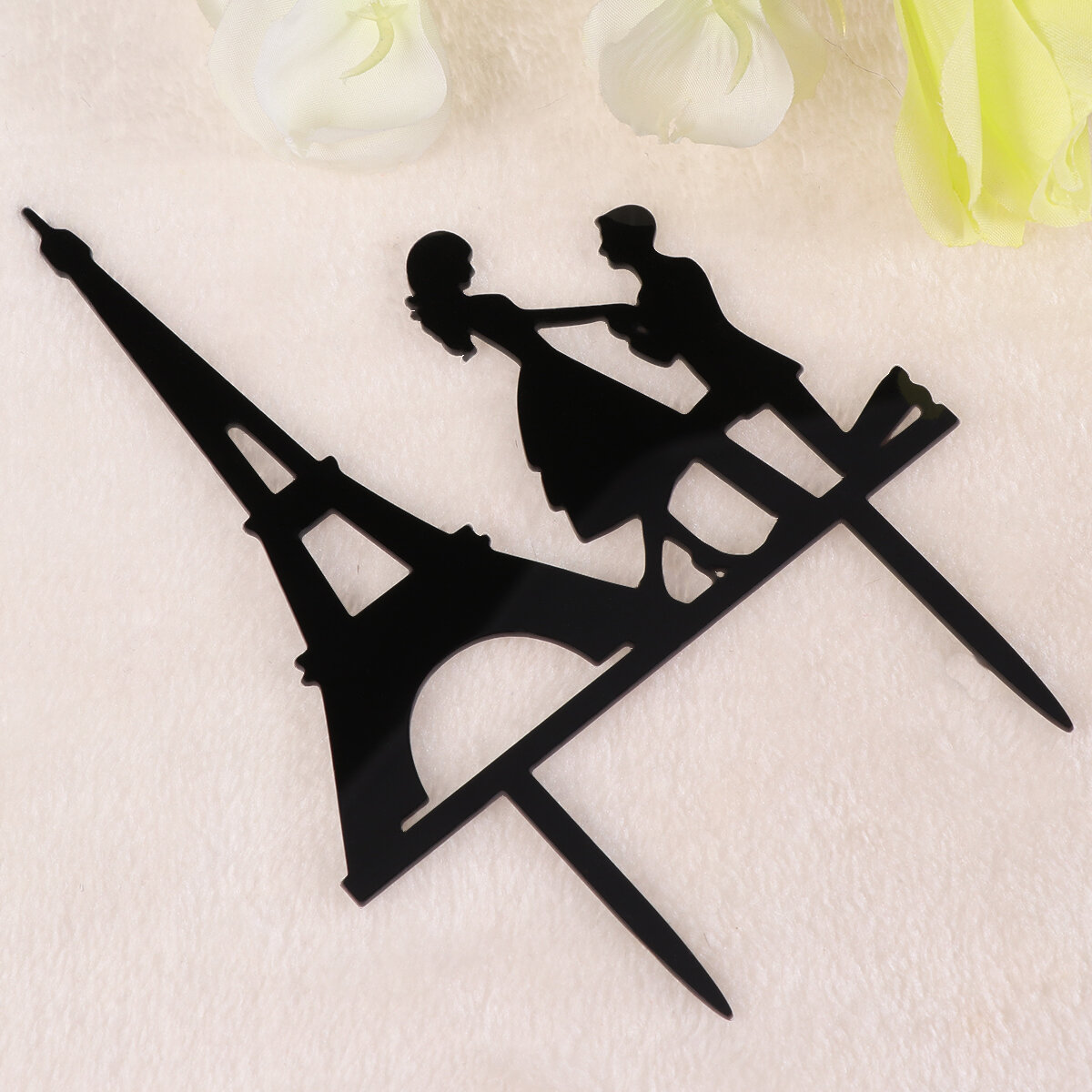 Mr And Mrs Eiffel Tower Топперы Для Тортов Черные Акриловые Украшения Для Свадьбы Дня Святого Валентина