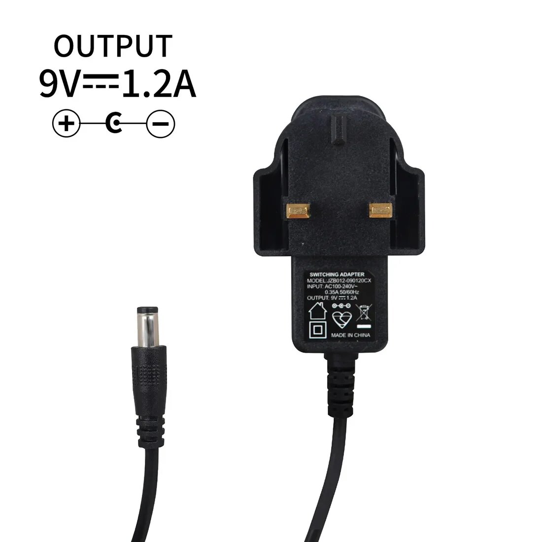Блок питания 9V 1.2A, только UK Plug