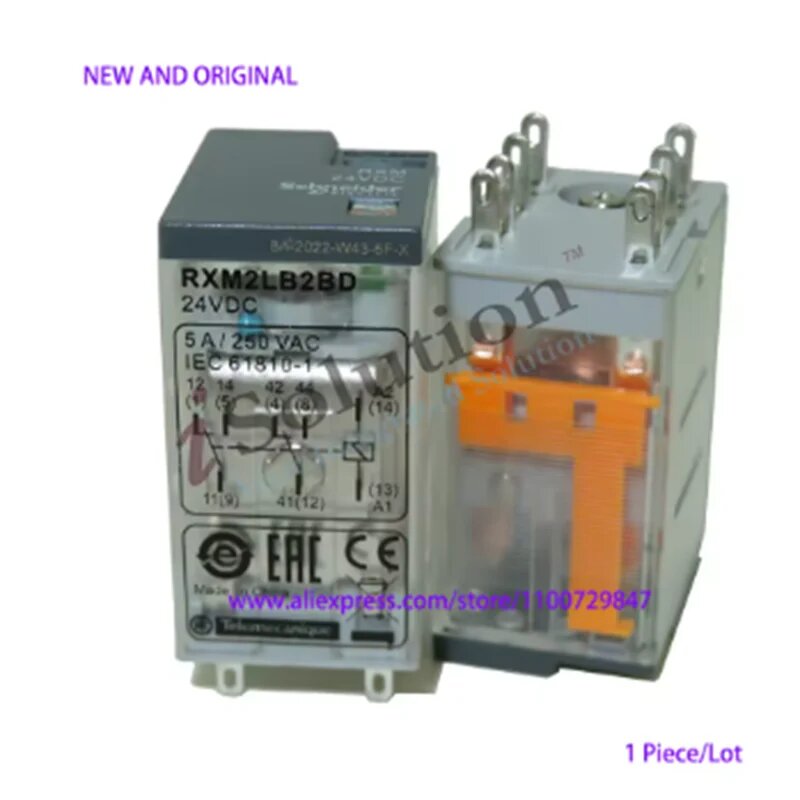 Реле RXM 24VDC RXM2AB2P7, черный