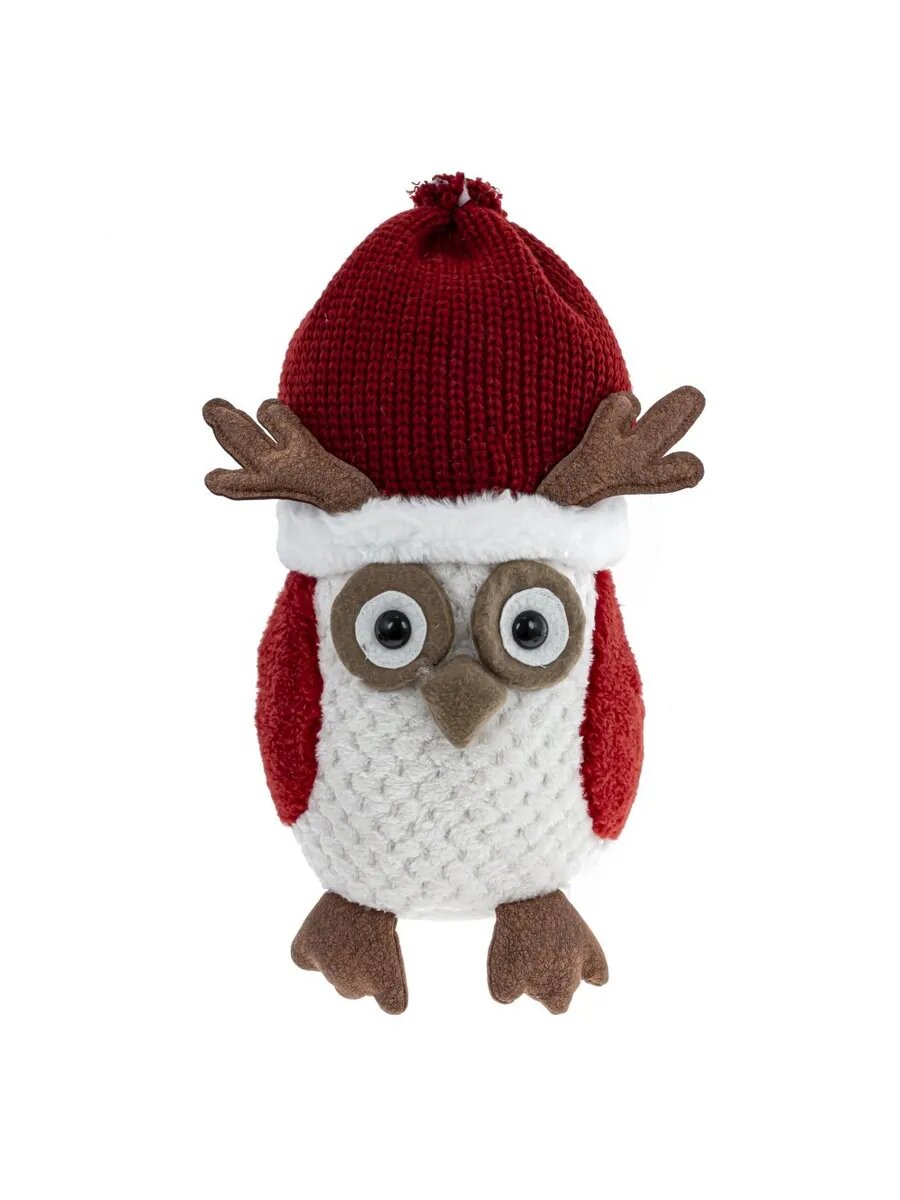 Игрушка набивная Сова с подсветкой (2хААА н/п), L13 W13 H