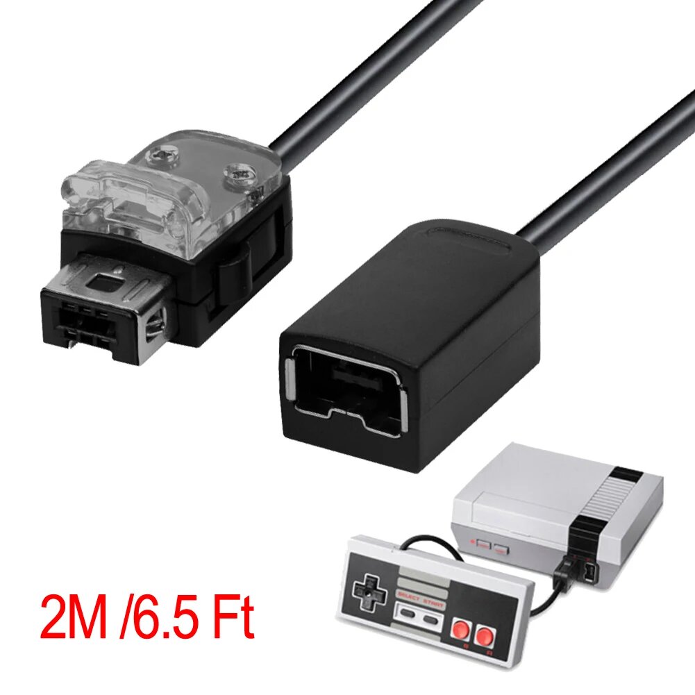Удлинительный кабель длиной 2 м/6,5 футов для классических контроллеров Mini NES