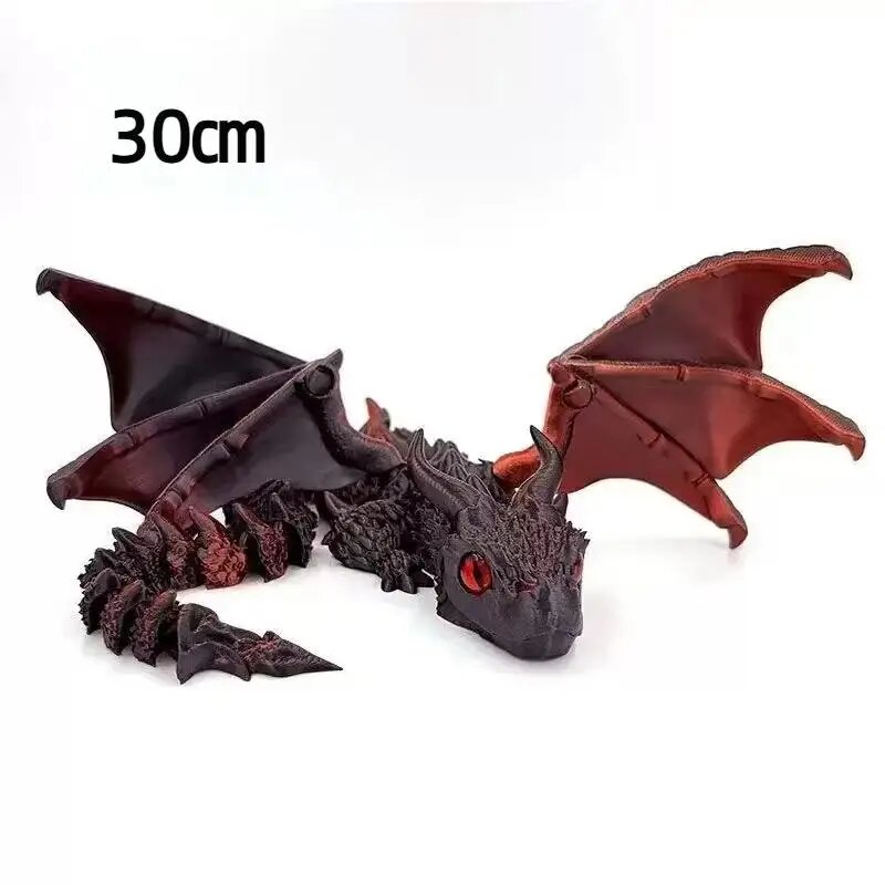 Дракон Wyvern 30см, черный, A6
