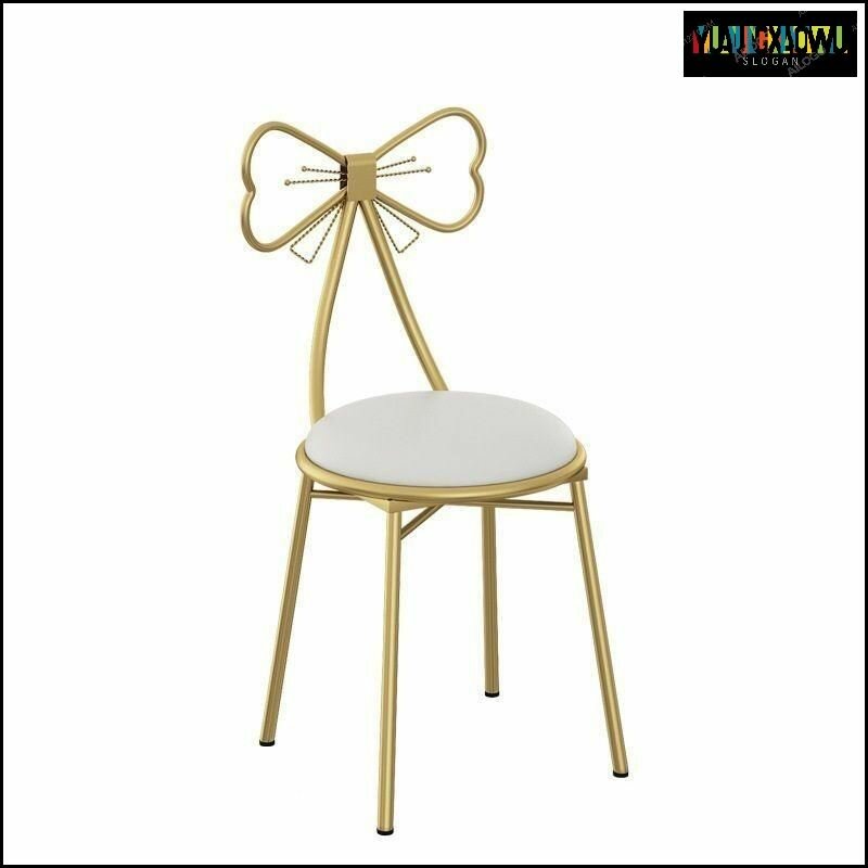 Эксклюзивный белый табурет для спальни девочки со съемной спинкой