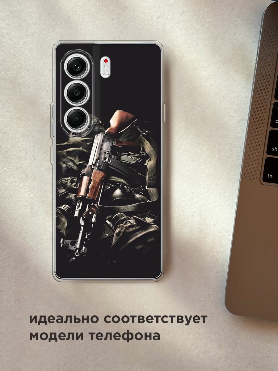 Чехол на Tecno Camon 40 Pro 5G / Текно Камон 40 Про 5G с принтом "Автомат" — фото 1