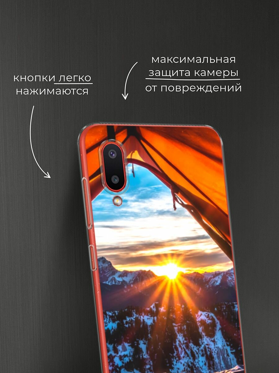 Чехол на Samsung Galaxy A02 / Самсунг Галакси А02 с принтом "Горы 7" — фото 1