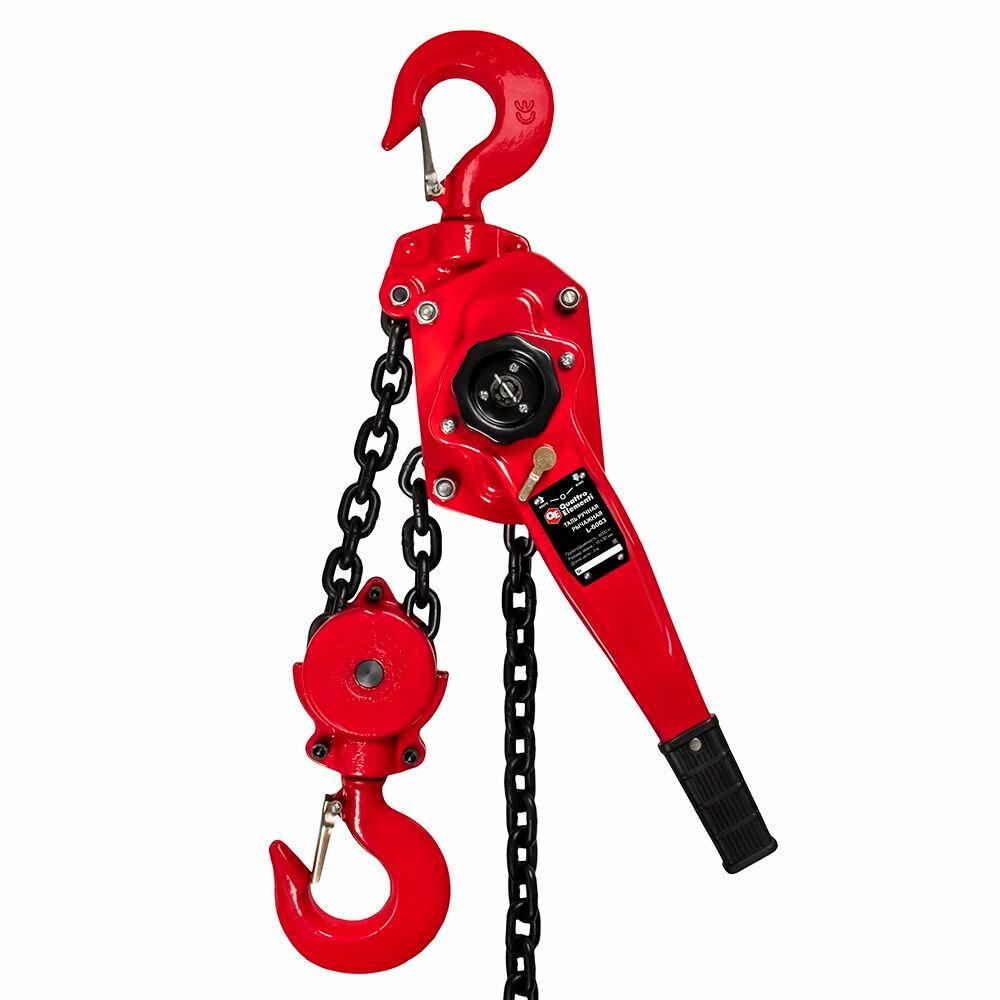 Таль рычажная QUATTRO ELEMENTI L-6003 6000 кг цепь 3 м 923-064 шт
