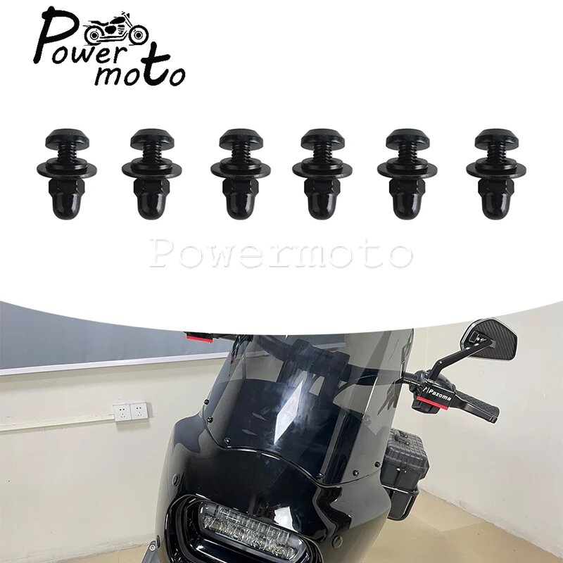 Для Harley Sofatil Dyna Street Fat Bob для Мемфис оттенков Road Warrior обтекатель болты для Black