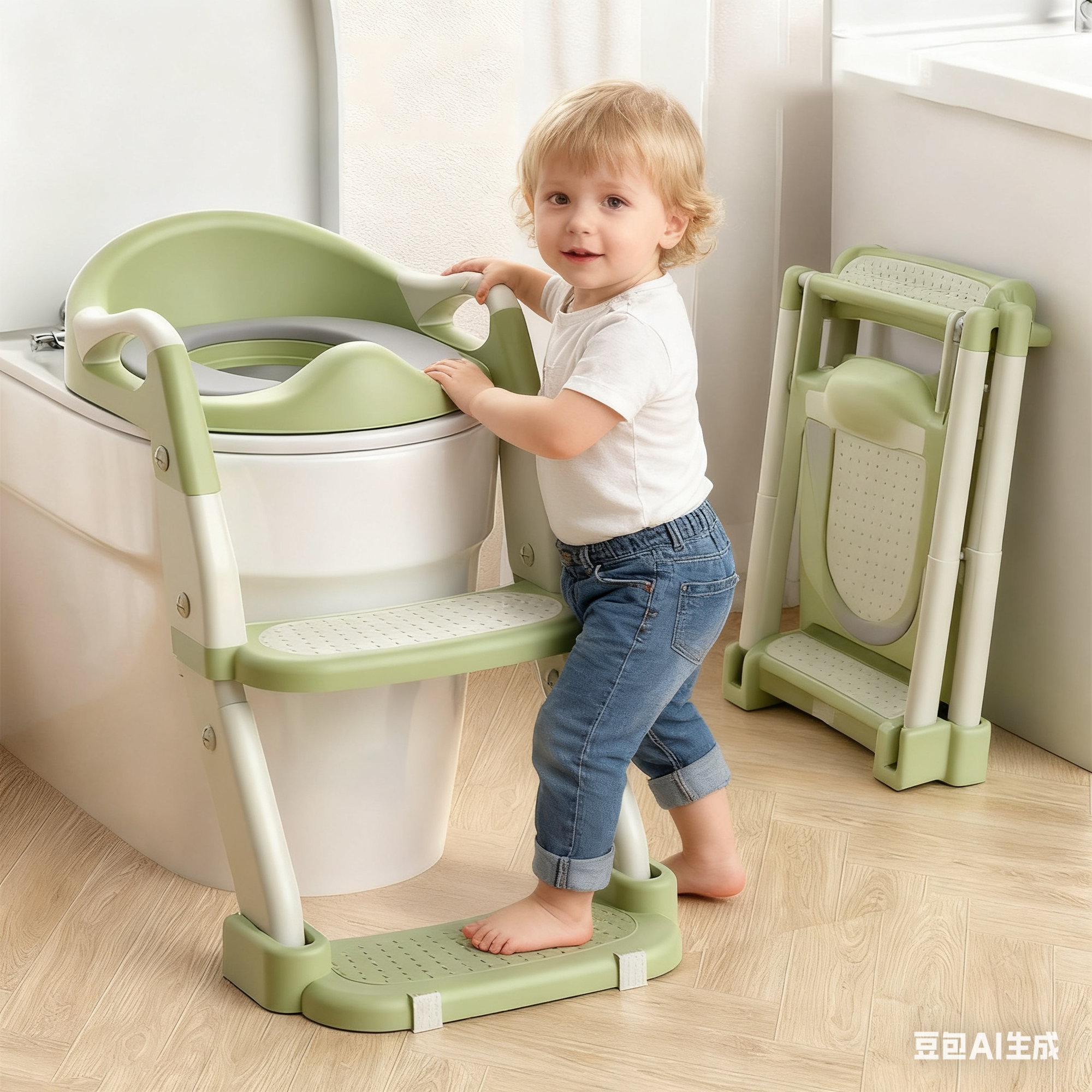 Трансформер 3 в 1: горшок детский , сиденье для унитаза с лестницей