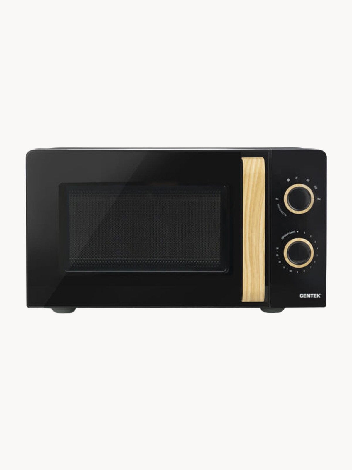 Микроволновая печь CENTEK CT-1559 Black: 700Вт, 20л, 6 уровней мощности, таймер, подсветка, микроволновка СВЧ