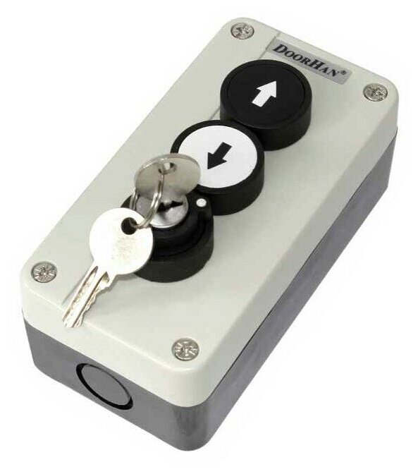 Пост управления BUTTON2K трехпозиционный с ключом (DOORHAN) серого цвета