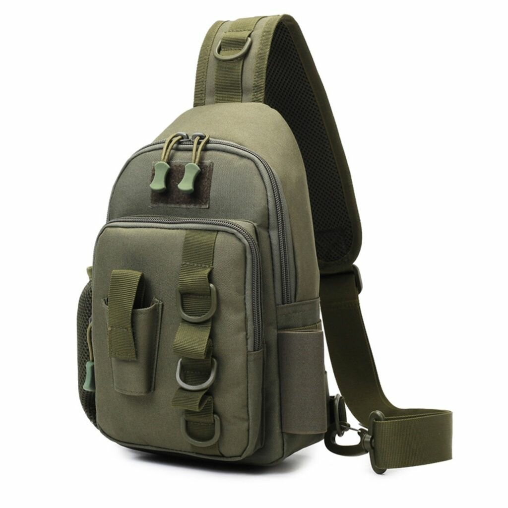 Рыболовная сумка Luya bag на одно плечо-армейский зеленый