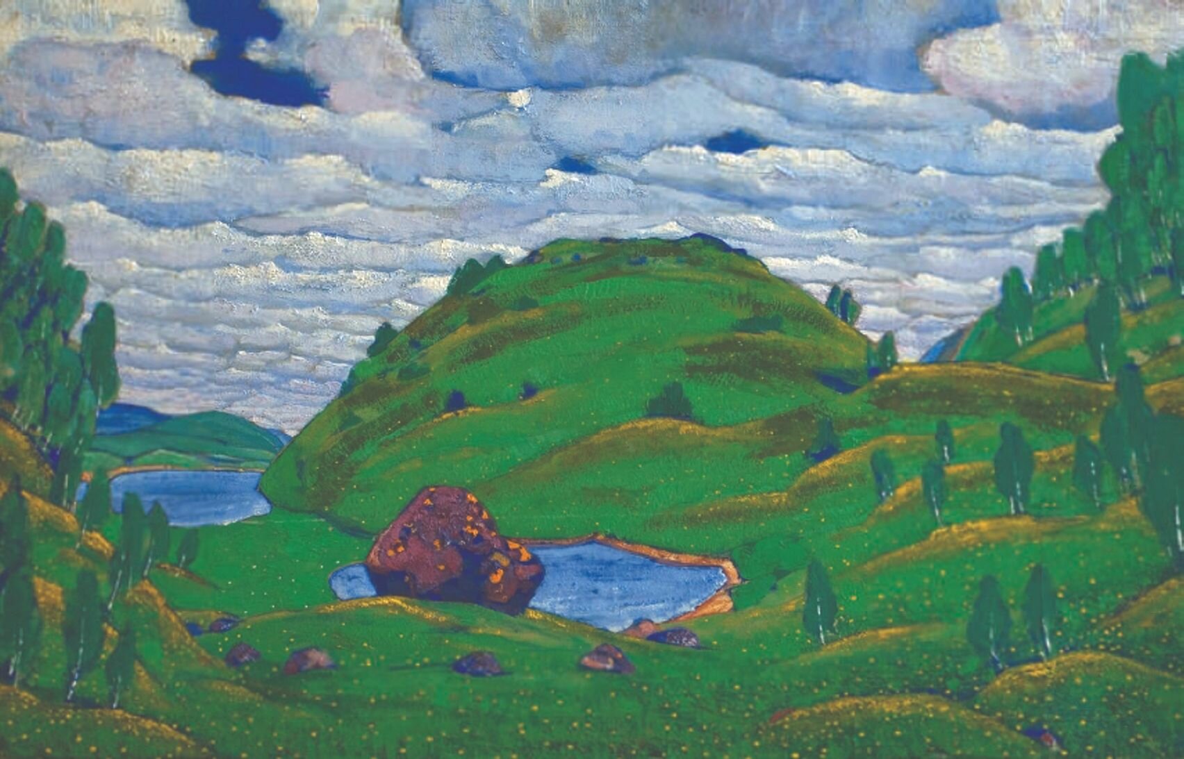 Картина Рериха Николая Весна священная 60х38 см