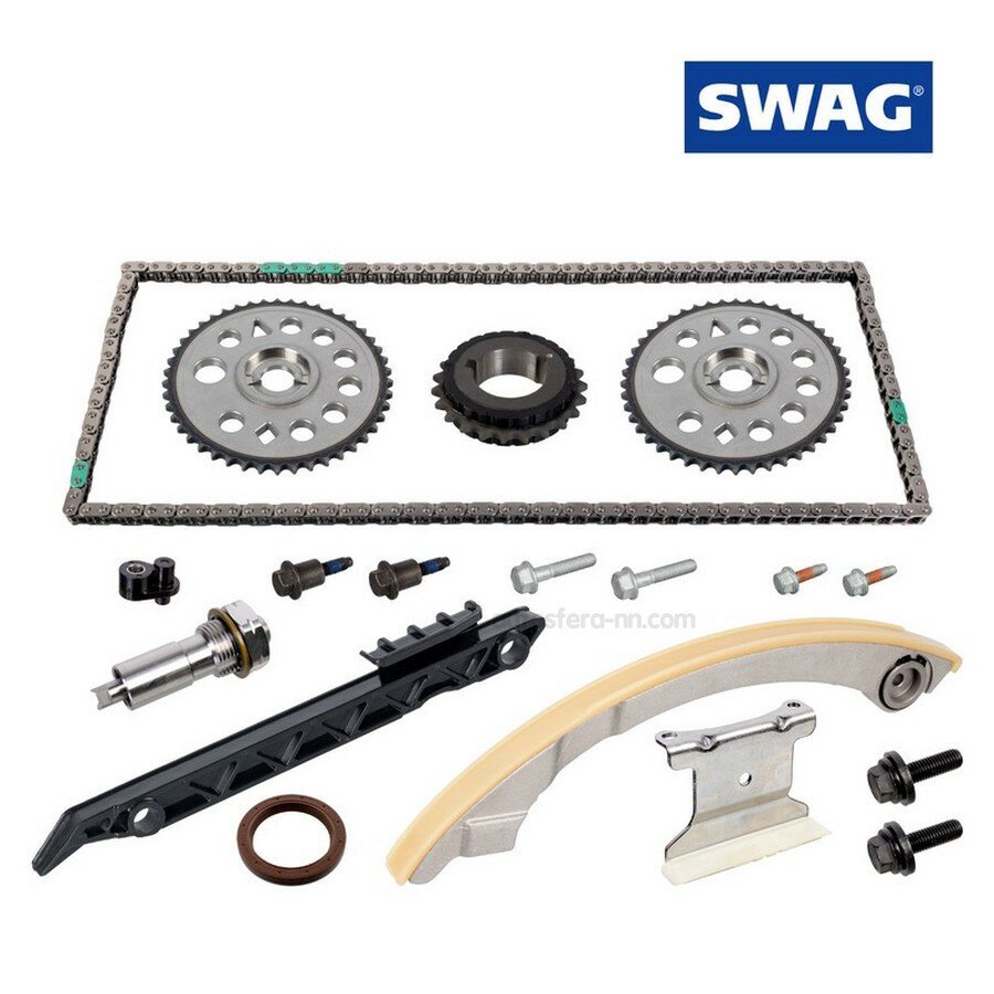 SWAG 99133045 Ремкомплект ГРМ [цепь, натяжитель,3 звездочки,3 успокоителя]
