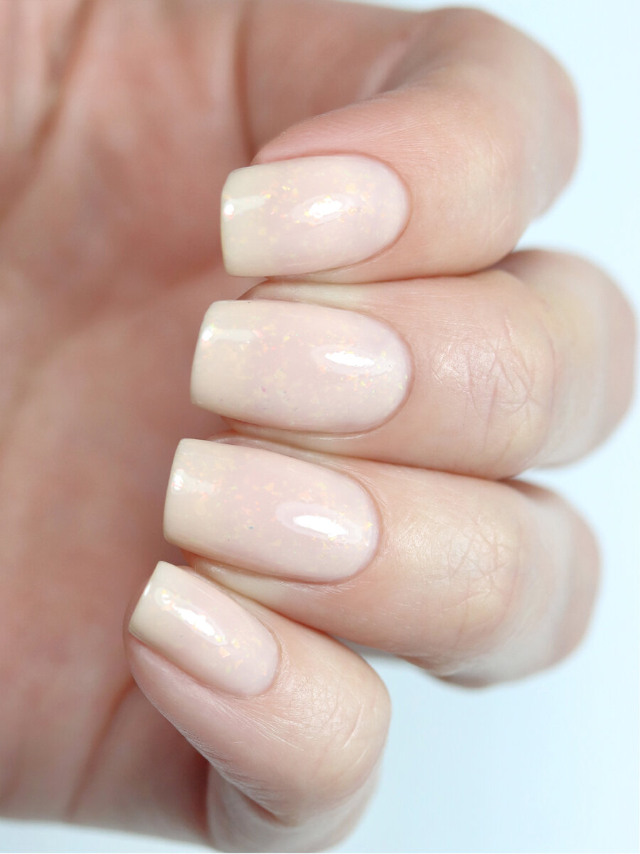 Masura Лак для ногтей Бабушкин Сундучок, бежевый с блестками, 11 мл