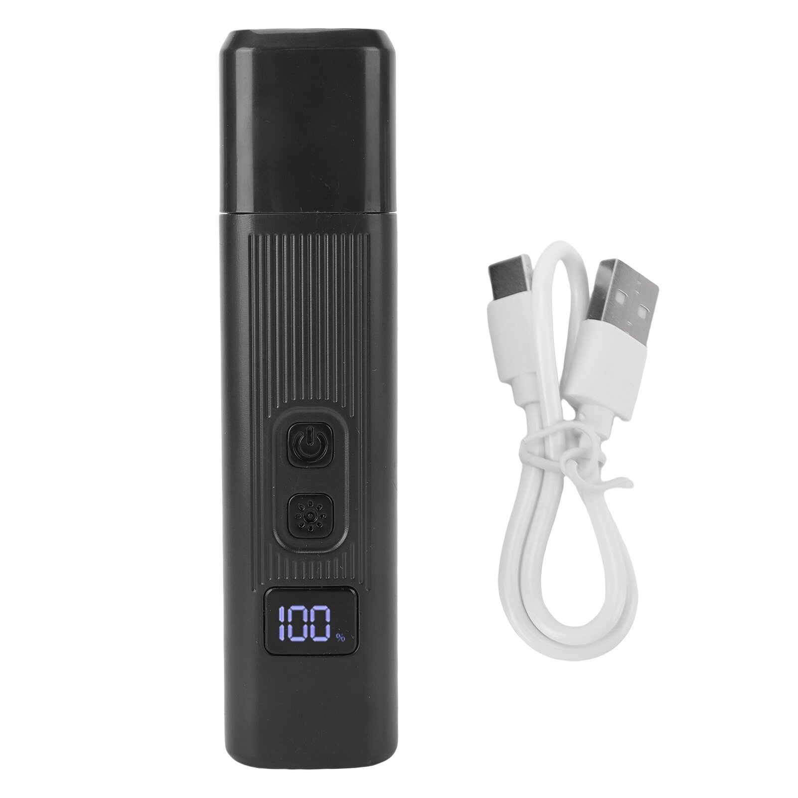 Многофункциональная машинка для стрижки когтей собак со встроенной светодиодной подсветкой, низкий уровень шума, перезаряжаемая, для домашнего использования, черная.