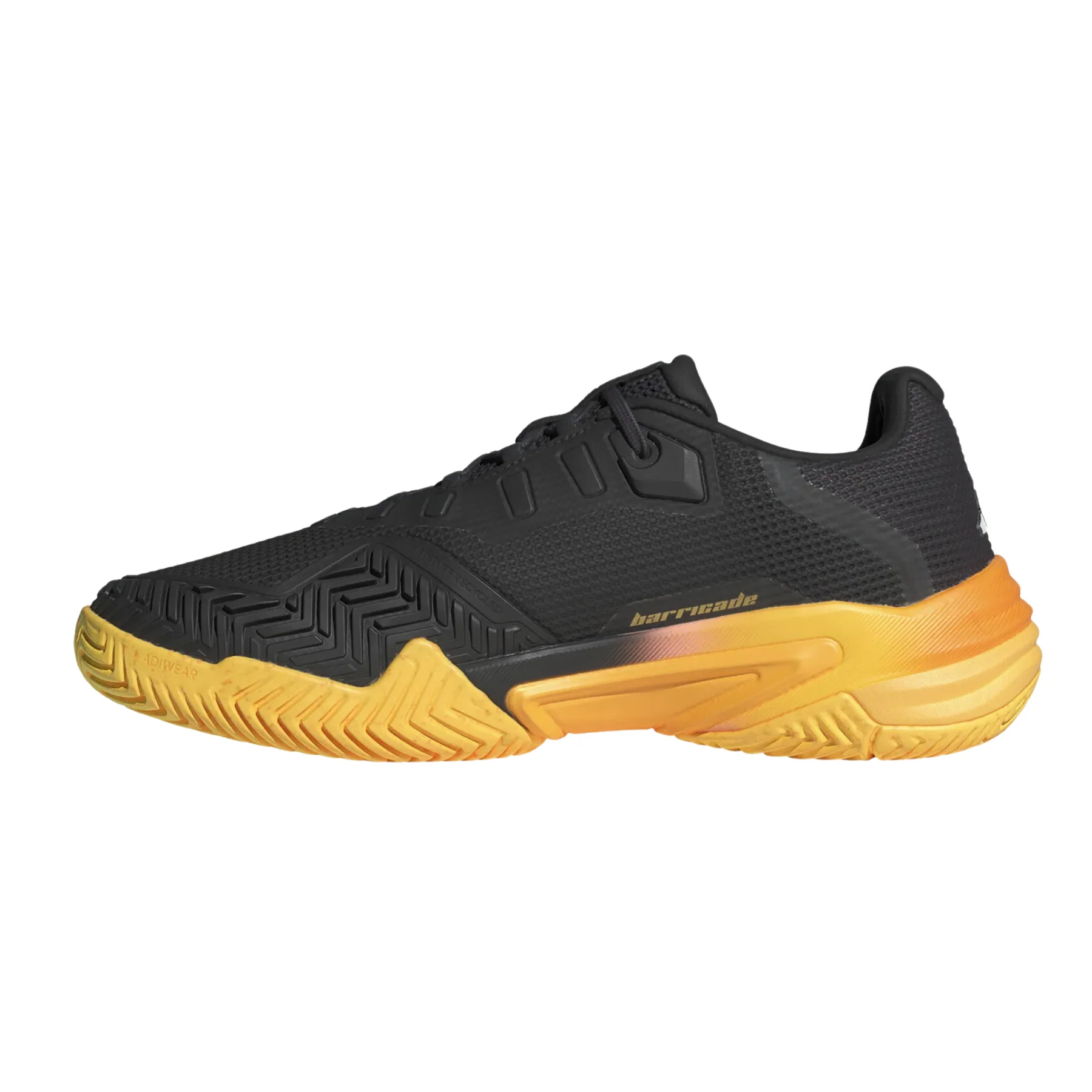 Кроссовки adidas Barricade 13, размер 10 UK, черный/желтый — фото 1