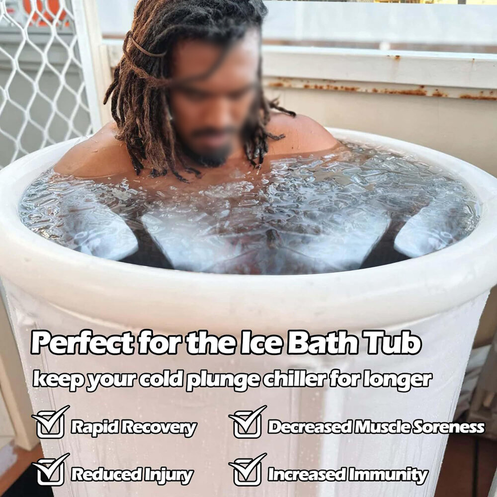 2 силиконовые формы для льда, большой лоток для кубиков льда, многоразовый аппарат для приготовления кубиков льда, легко извлекается из формы для ледяной ванны, охладитель для погружного охлаждения