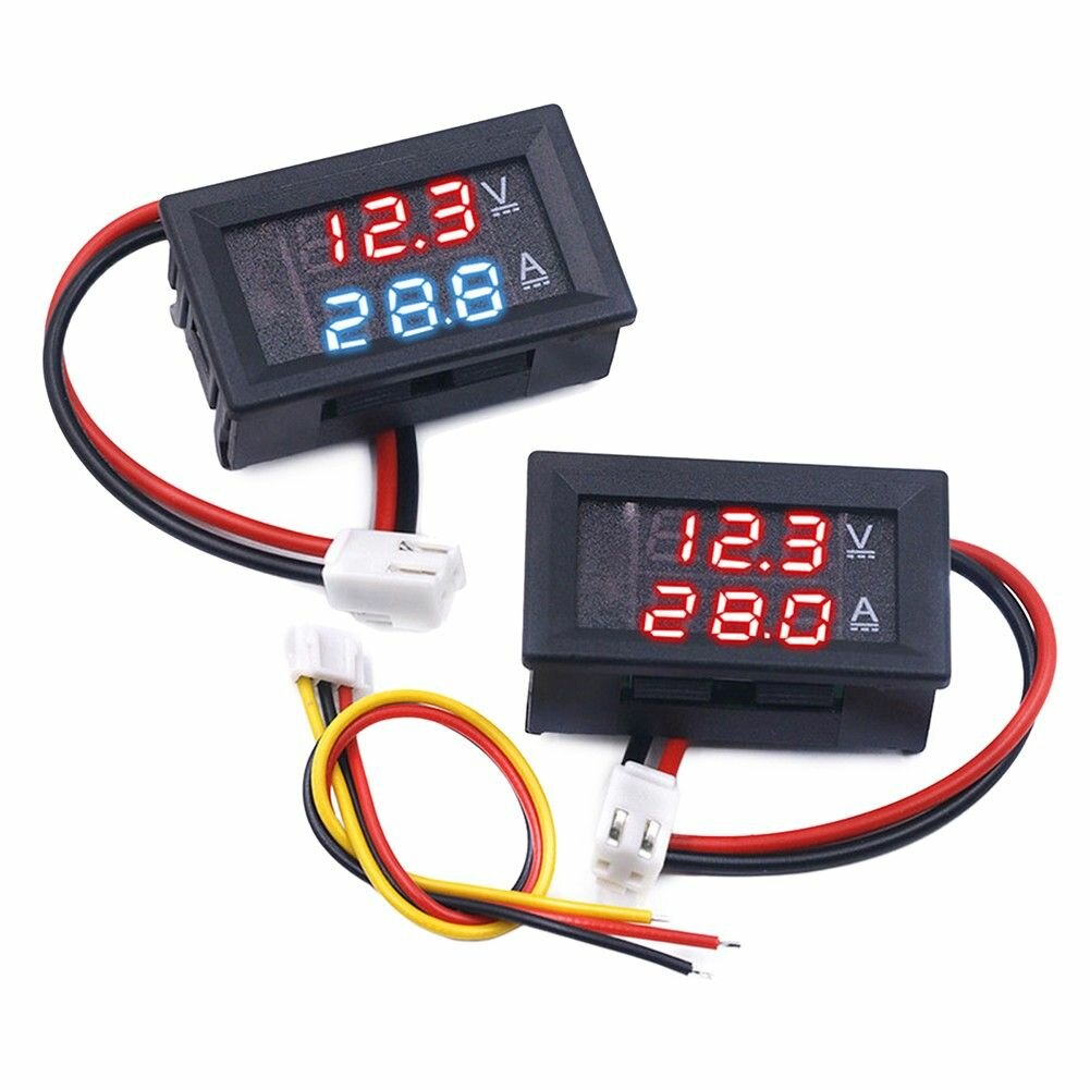 DC 0-100 В 10A Вольтметр Амперметр Двойной Цифровой Вольт для Амперметра 3 Бит