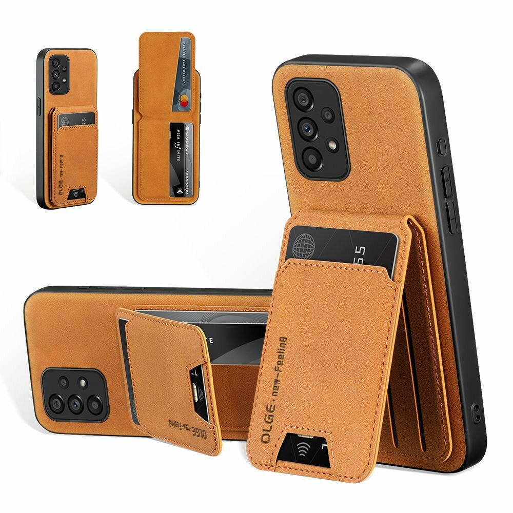 Картхолдер мужской на Samsung Galaxy A33 5G(Самсунг Галакси А33) с MagSafe-Чехол бумажник