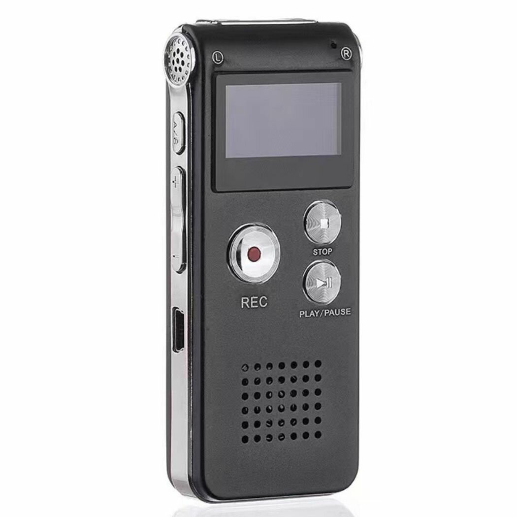 Диктофон мини для записи звука, с датчиком звука в формате USB флешки с объемом памяти 16 ГБ